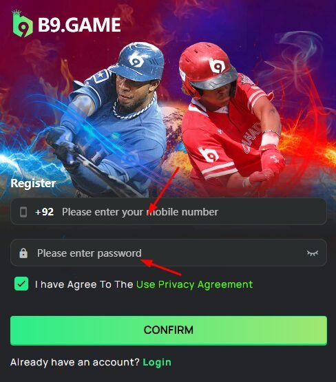 How to Register on B9 Game